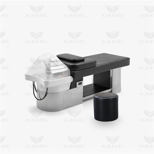 Electric Shampoo Hair Washing Chair Bed Japanese Massage Bed Black Sil ...