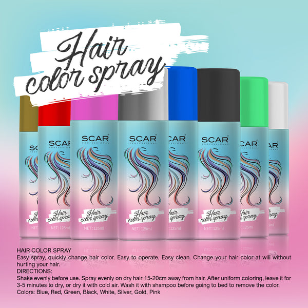 Scar Hair Color Spray Gold 125ml – Albasel cosmetics